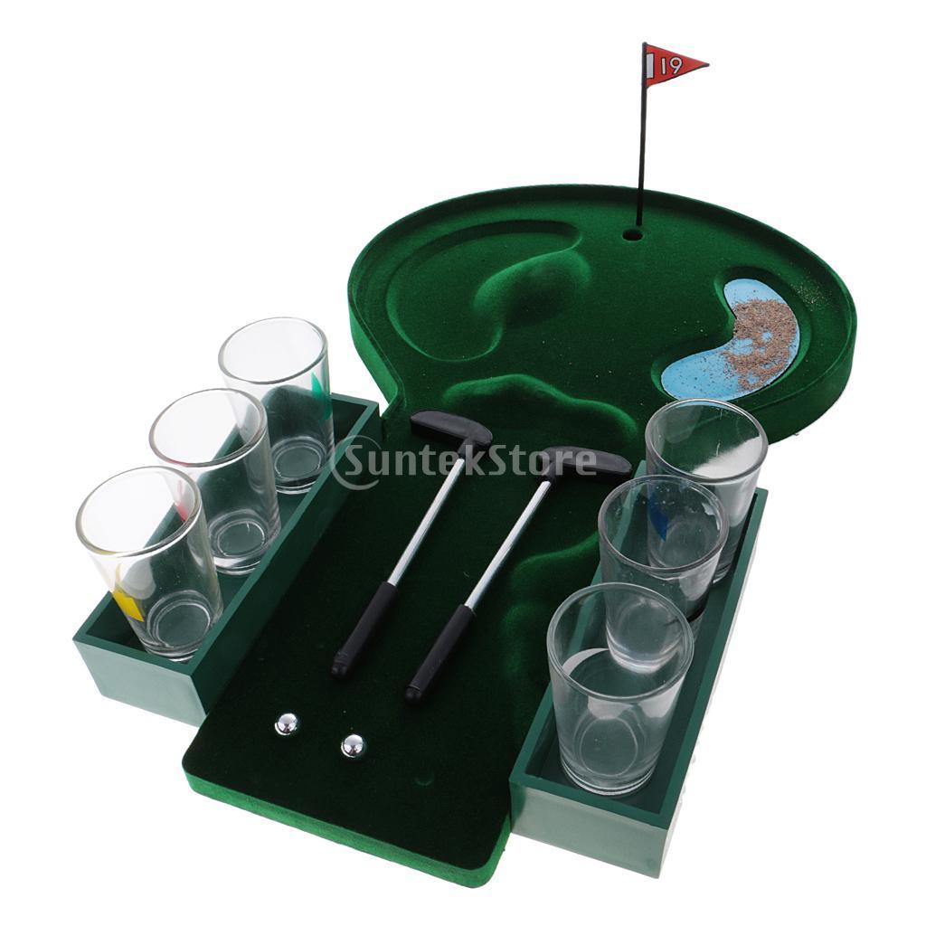 Mini Table Top Golf Drinking Game Set with Shot Glasses – Dgitrends